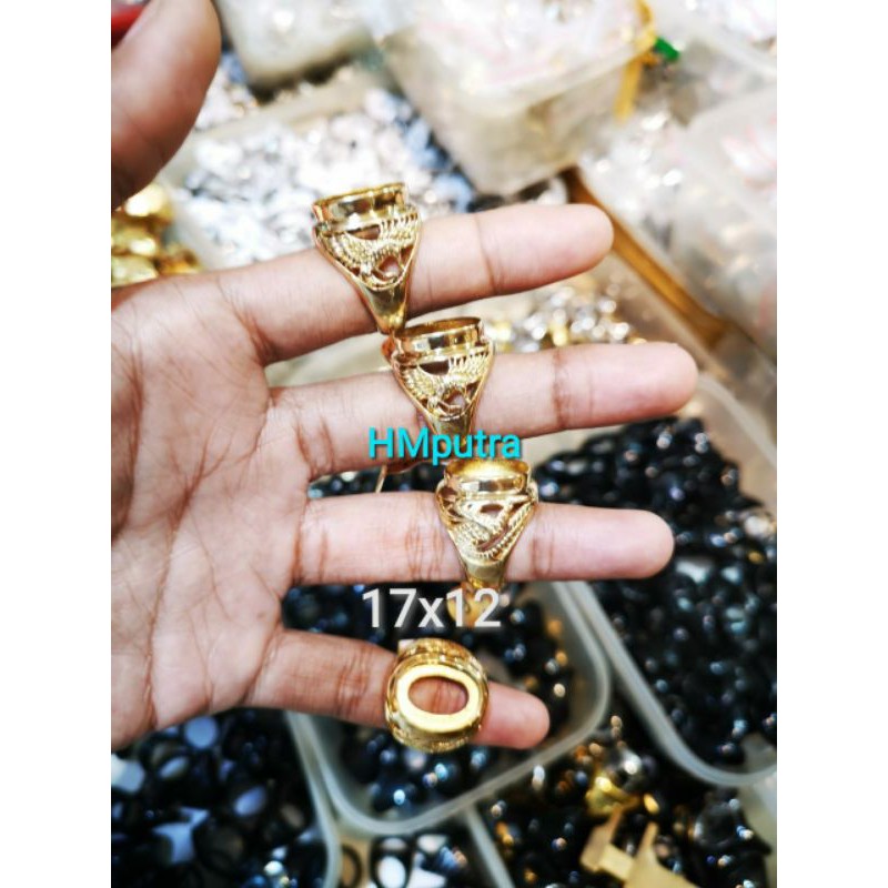 Jual Ring emban titanium super kualitas motif garuda | Shopee Indonesia