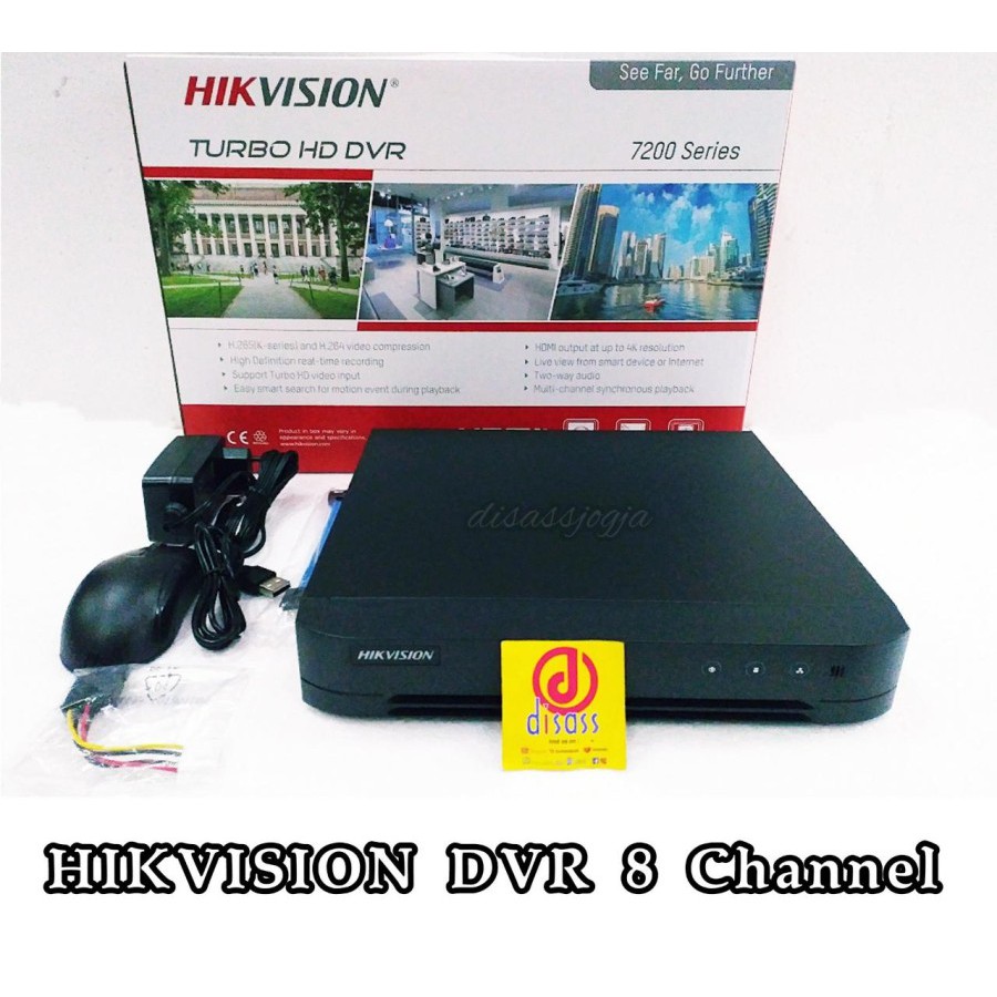 Jual HIKVISION DVR 8 CHANEL FULL HD 7200 SERIES CPU CCTV E-VERSION (VERSI EKONOMIS) - DISASS ...