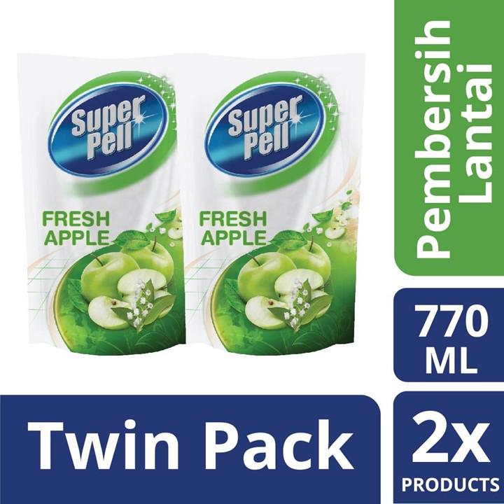 Jual Super Pell Pembersih Lantai Fresh Apple Twinpack 2 x 770 mL ...