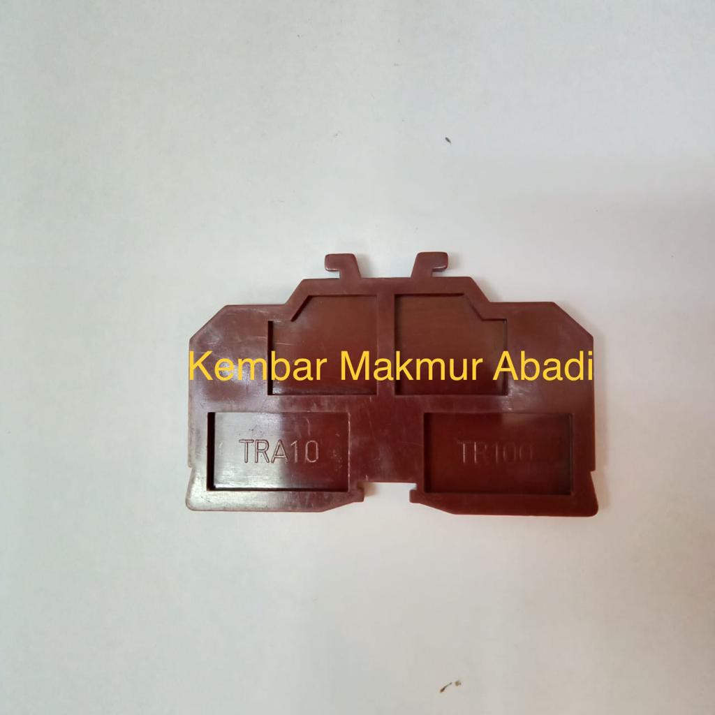 Jual End Plate Terminal Block TR 100A Din Rail / TUTUP TR100A / COVER ...