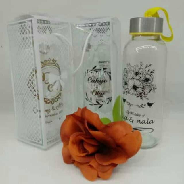 Jual botol bening 420ml + sablon kemasan mika | Shopee Indonesia