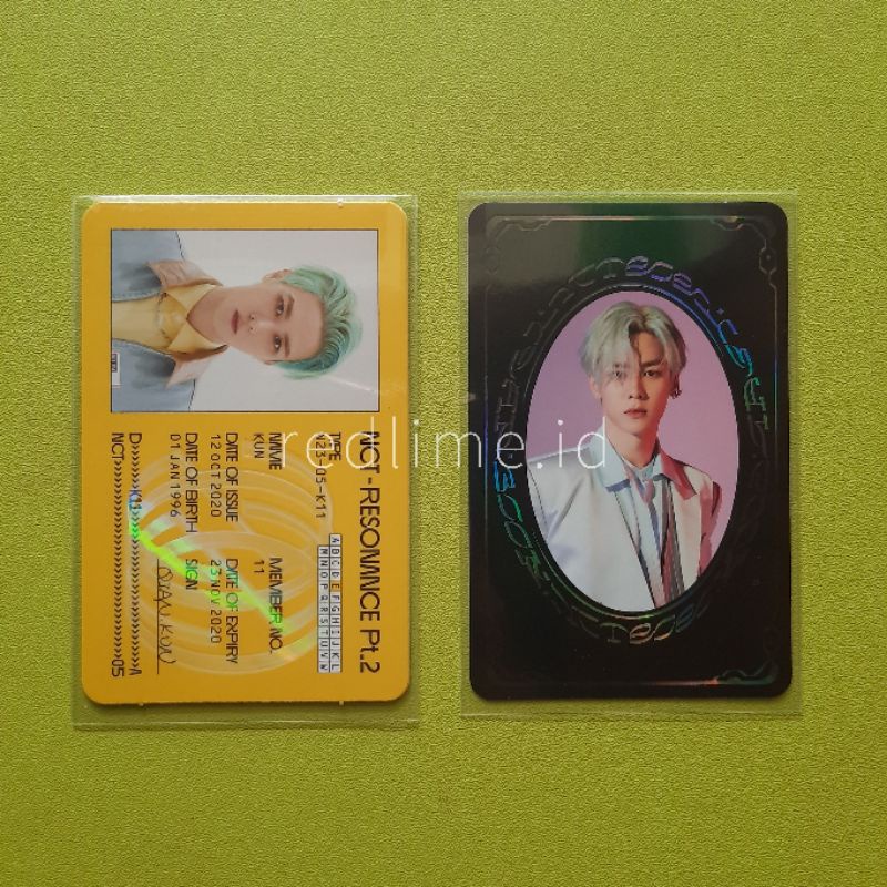 Jual WayV Kun NCT 2020 Resonance ID Card Photocard PC | Shopee Indonesia