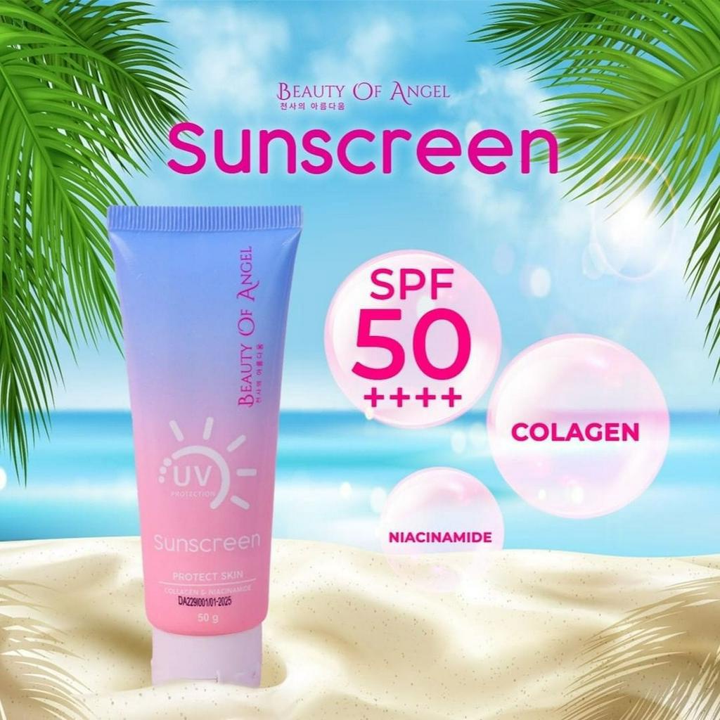 Jual Beauty of Angel Sunscreen Gel SPF50 PA++++ 50ml Tabir Surya Cream ...