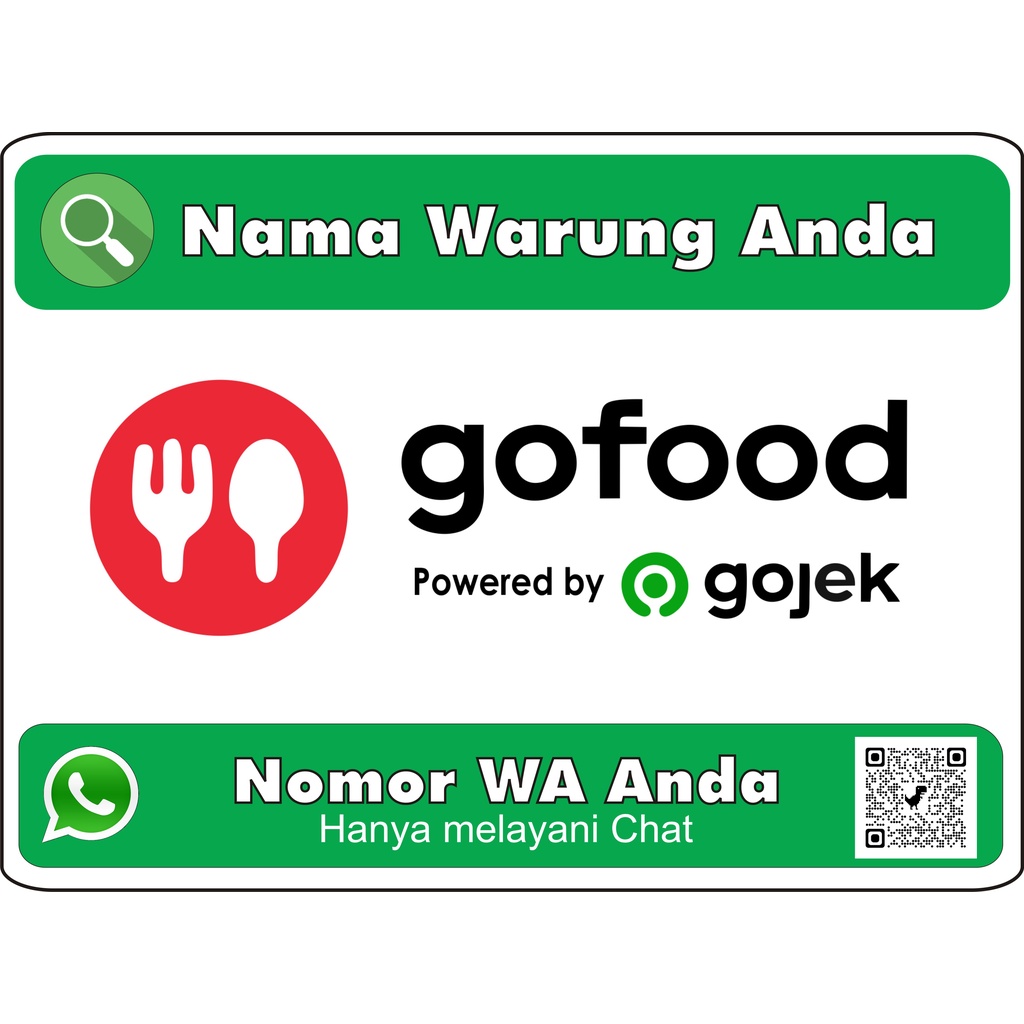 Jual STIKER, LABEL GOFOOD, GRABFOOD, SHPEEFOOD CUSTOM NAMA WARUNG ANDA ...