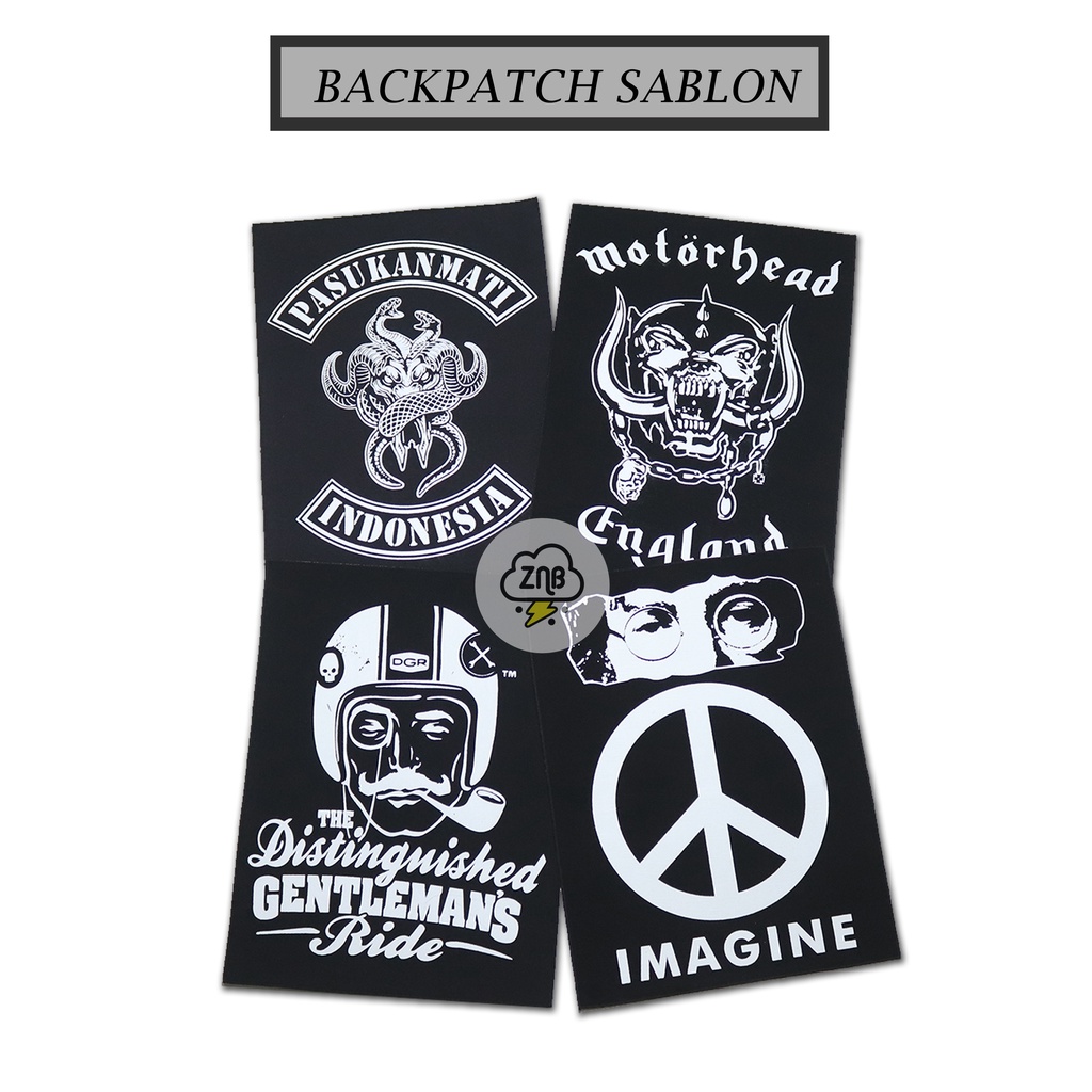 Jual ZINBONS PATCH BORDIR PATCH EMBLEM PATCH SABLON MOTOR TEMPELAN ...