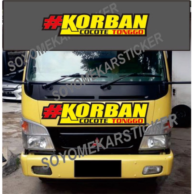 Jual STICKER MOBIL STICKER CUTTING KORBAN COCOTE TONGGO BUAT KABIN ...
