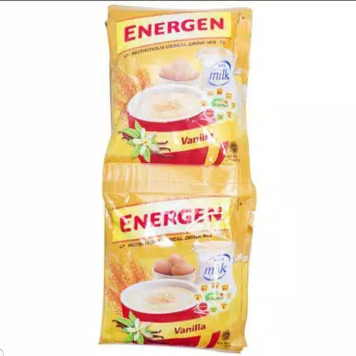 Jual ENERGEN SEREAL RASA SUSU+VANILA isi 10sachet X 25g | Shopee Indonesia