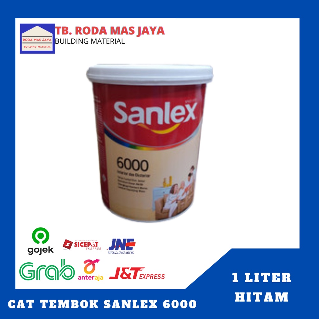 Jual Cat Tembok/Wall Paint Merk Sanlex 6000/Sanlex Super Black dan ...
