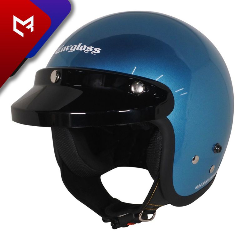 Jual Helm Cargloss Original CFM Ghotic Army I Slide Ice Blue Cargloss ...