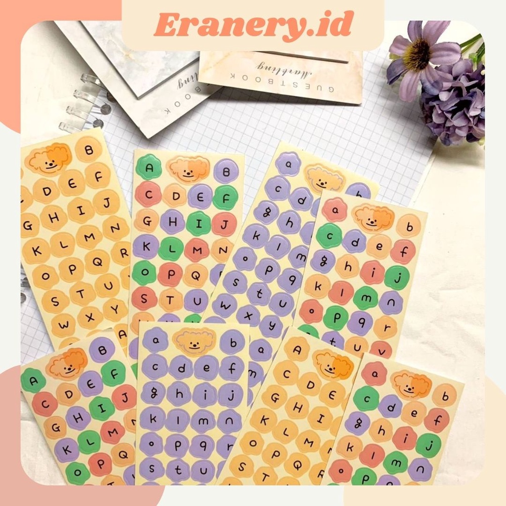 Jual 1 Pc Cute Alphabet Sticker/Sticker Alfabet mozaik/Sticker Deco ...