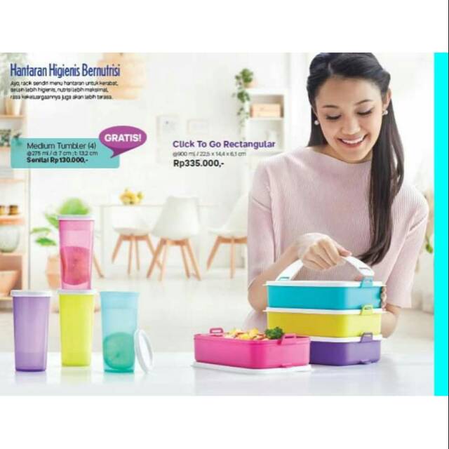 Jual Rantang free tumbler 4 biji warna warni | Shopee Indonesia