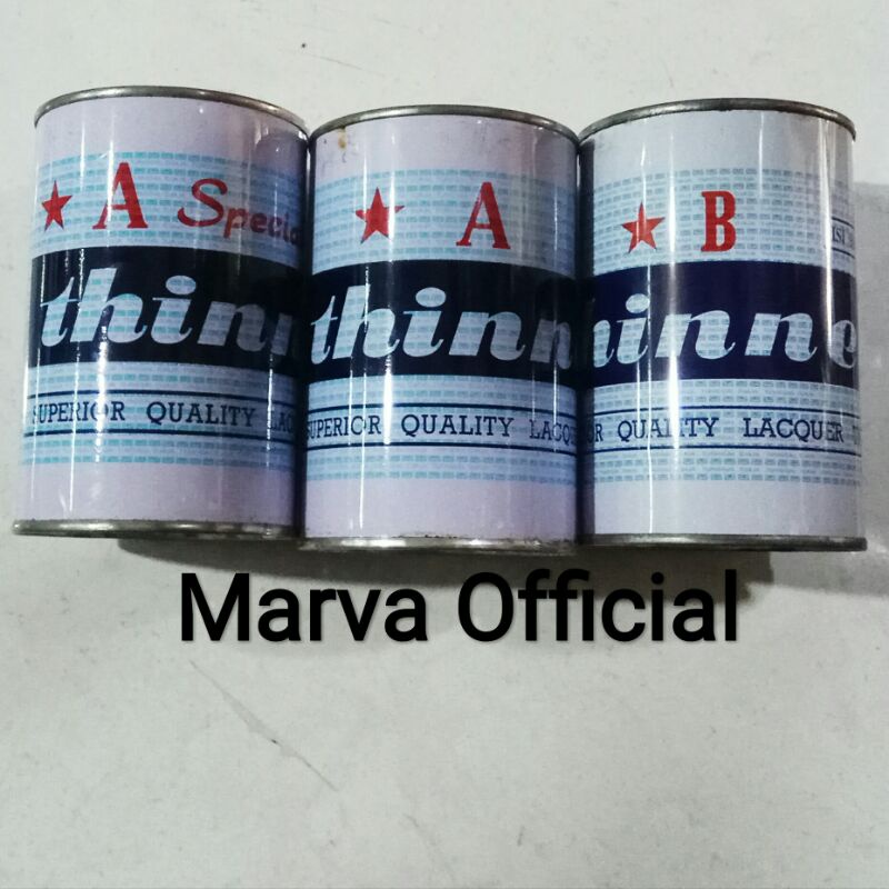 Jual Thinner tinner A bintang A spesial B special 1/2 L liter tiner thiner untuk Cat kuas ...
