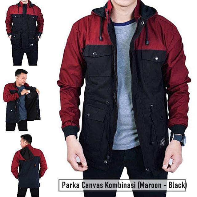 Jual jaket parka kombinasi/jaket/jaket keren/jaket pria/jaket bomber ...