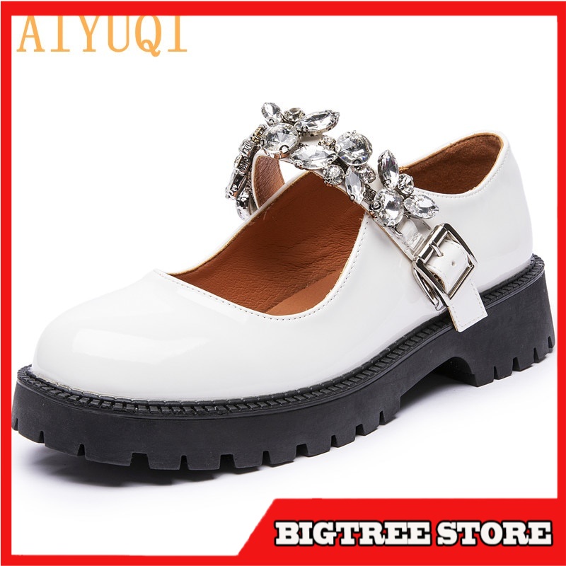 Jual Sepatu Wanita Loafers Import Mary Jane Ladies Rhinestones Latest ...