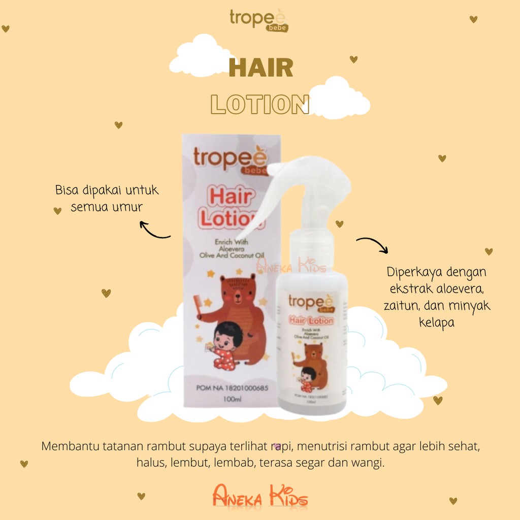 Jual Tropee hair lotion 100ml | Shopee Indonesia