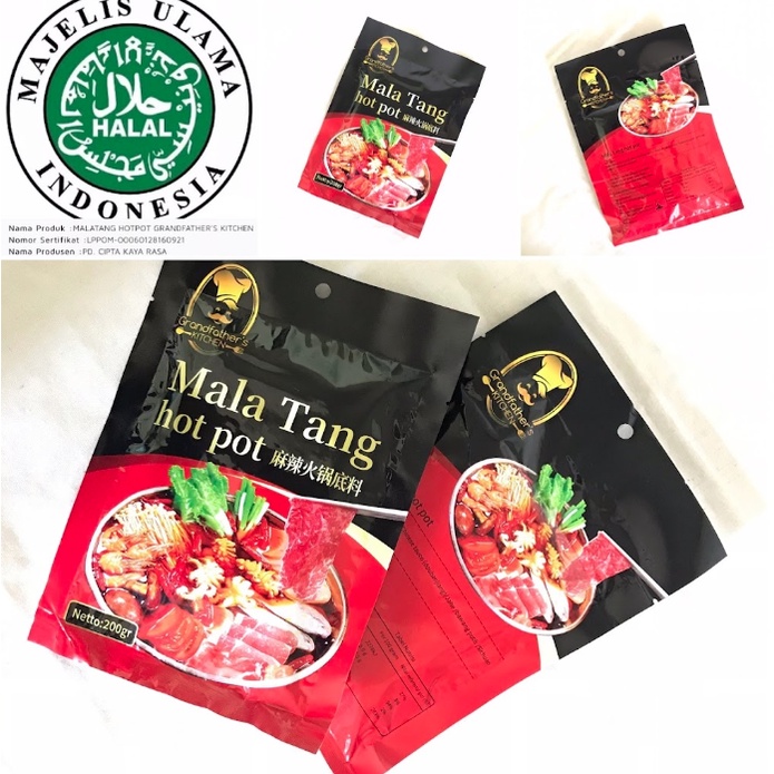 Jual Mala Tang Halal Spicy Hot Pot Soup Grandfather’s Kitchen | Shopee ...