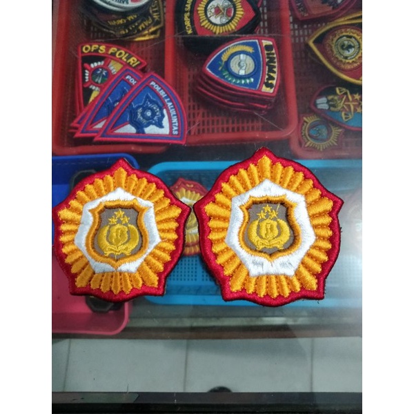Jual Tanda jabatan Polri PDL Bordir Timbul | Shopee Indonesia