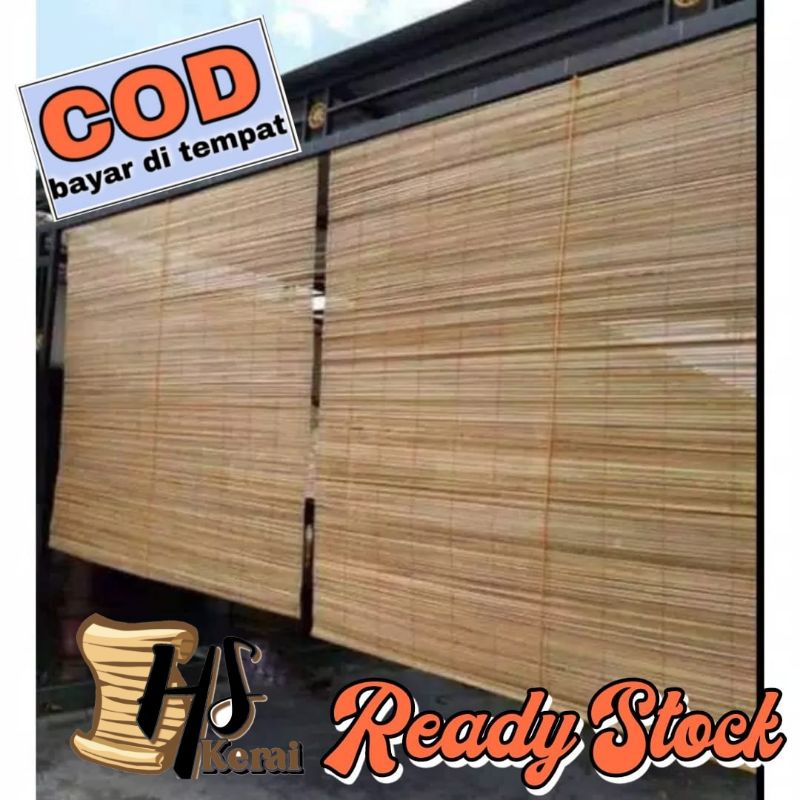Jual KERAI BAMBU TINGGI 2M x LEBAR 1.5M - TIRAI - KERAI GULUNG - KREY - WIDE - KEREY - GORDEN ...