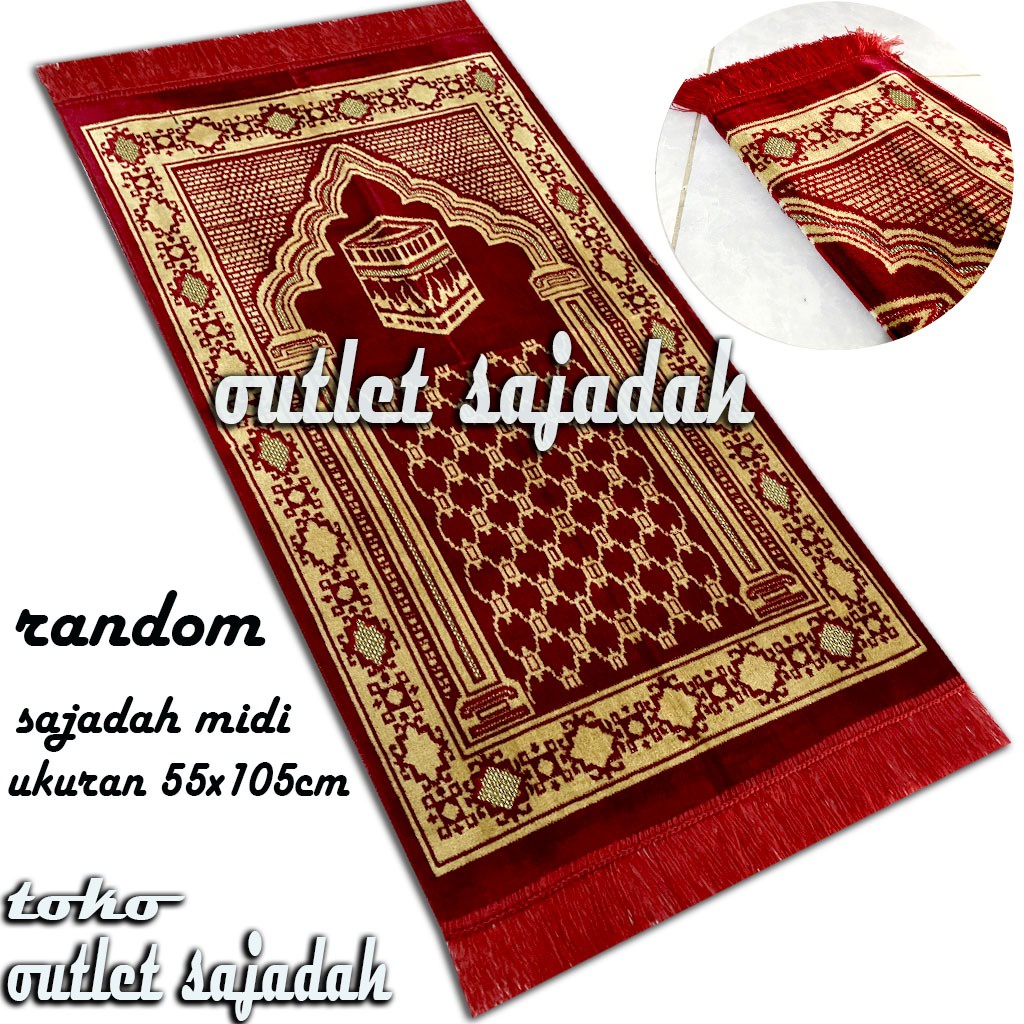 Jual Sajadah Turkey Turki Ukuran Medium 55x110 cm Peralatan Sholat By ...