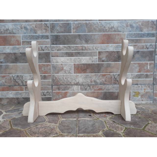 Jual Dudukan pedang 2 tahap meja - stand pedang - kake katana | Shopee ...