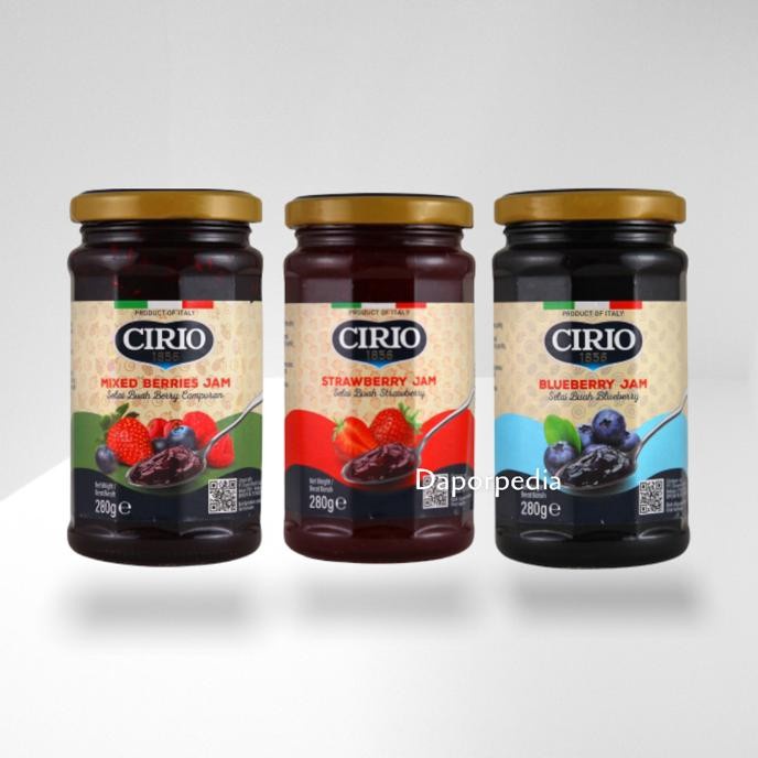 Jual Cirio Strawberry Blueberry Mixed Berries Jam Selai Buah Italy ...