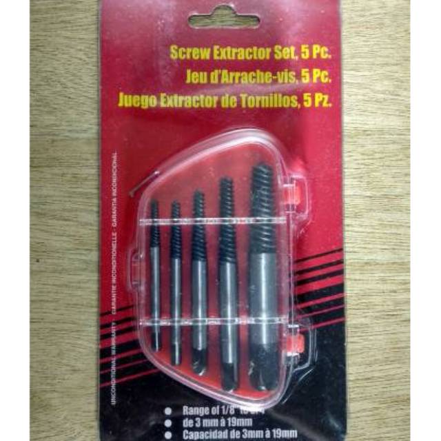 Jual Tap Balik Set 5 pcs ( Screw Extractor ) | Shopee Indonesia