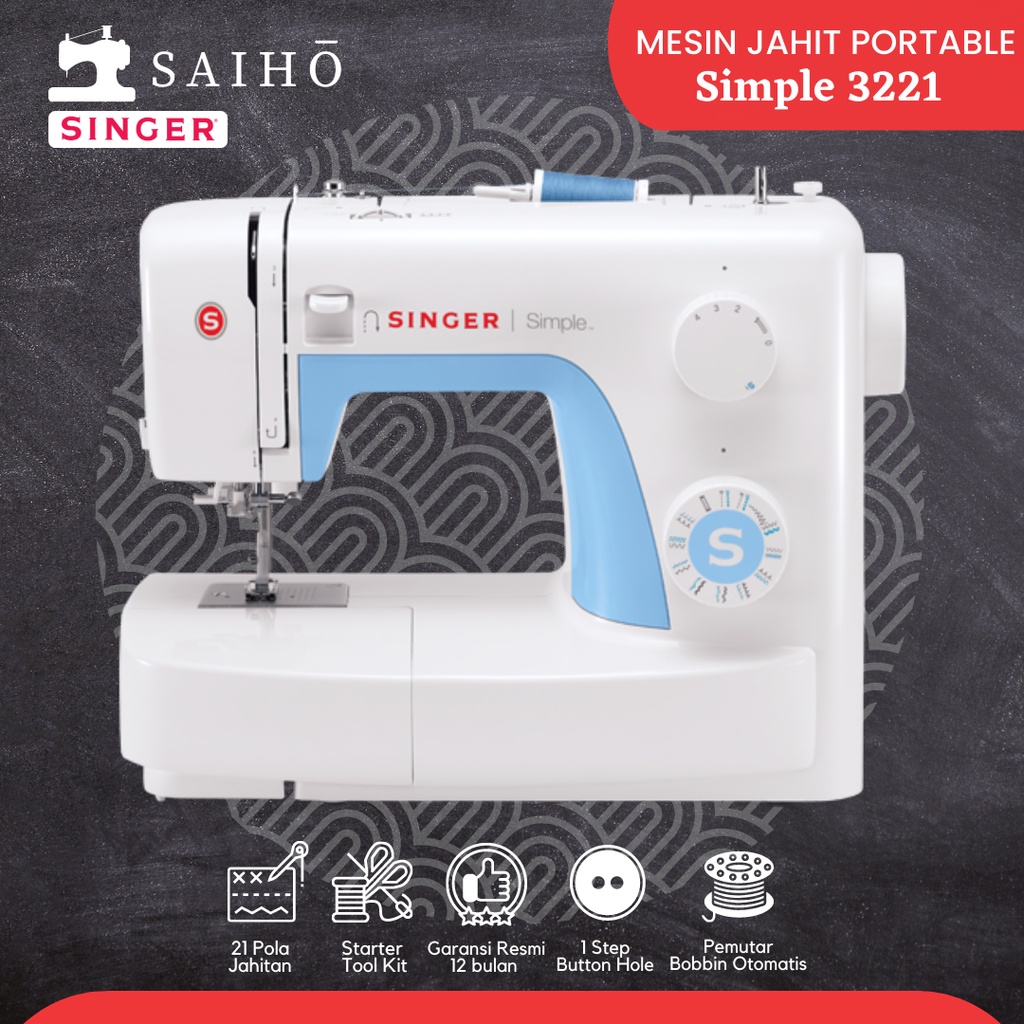 Jual SINGER Simple 3221 - Mesin Jahit Portable Simpel | Shopee Indonesia