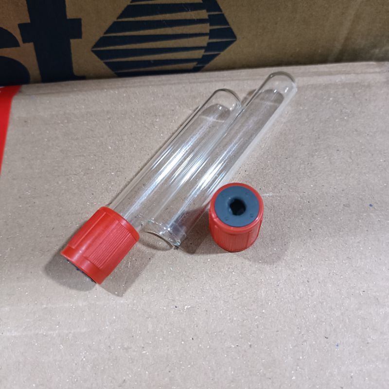 Jual tabung kaca 5ml tutup karet ring plastik | Shopee Indonesia