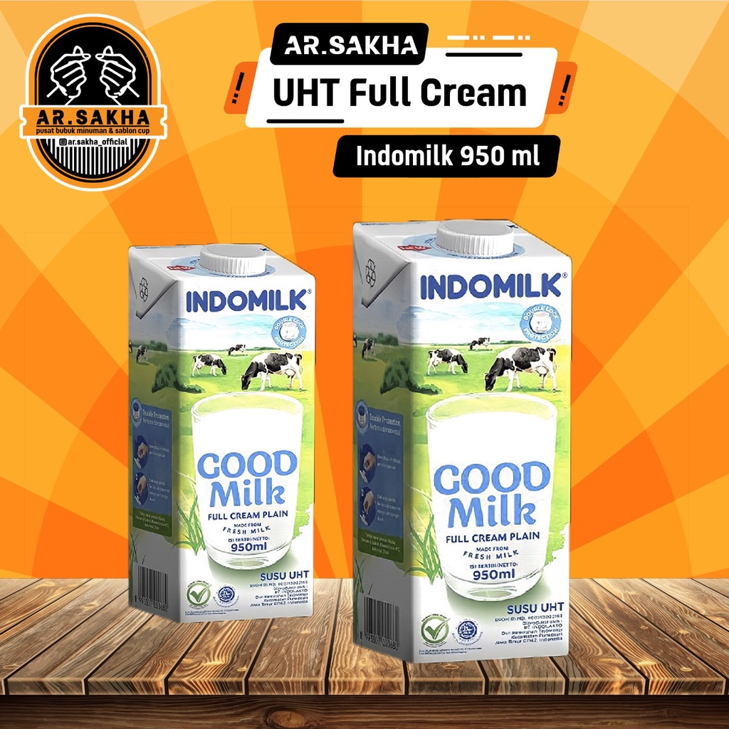 Jual Susu UHT Plain Putih Full Cream Indomilk - 1 Liter | Shopee Indonesia