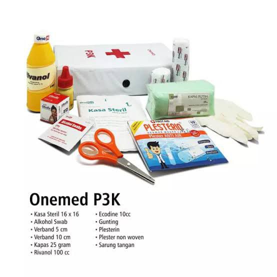 Jual KOTAK P3K + ISI LENGKAP ONEMED | P3K MOBIL | TAS P3K + ISI | FIRST ...
