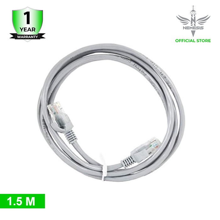 Jual NYK Kabel LAN UTP Cat 6 RJ45 Panjang 1.5 Meter | Shopee Indonesia