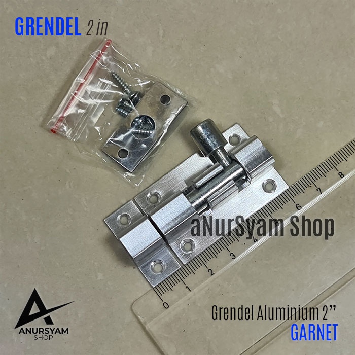 Jual Grendel 2" Aluminium GARNET / Grendel Aluminium 2 in / Grendel ...