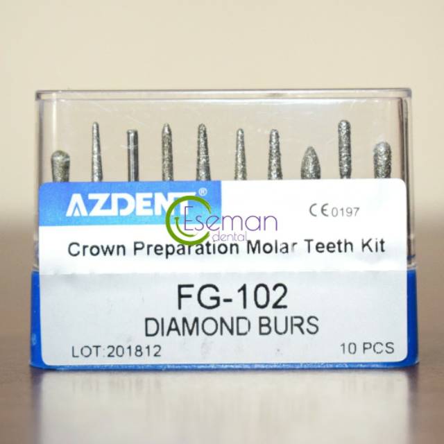 Jual Dental Bur Molar Preparation Set FG-102 preparasi crown bridge ...