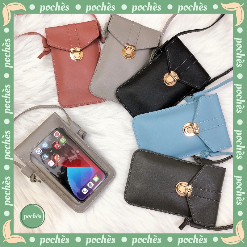 Jual TAS HP TRANSPARAN WANITA LAYAR SENTUH TOUCHSCREEN TAS SELEMPANG HP HANDPHONE POUCH BAG WITH ...