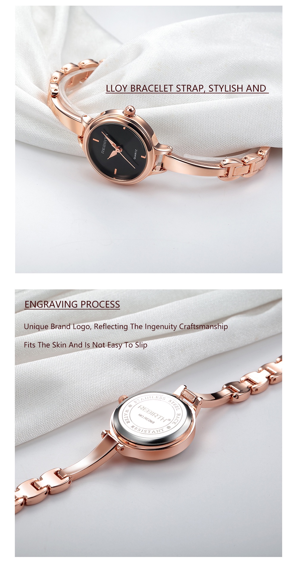 Jual REBIRTH Jam Tangan Wanita Original Set Perhiasan Hadiah Indah ...