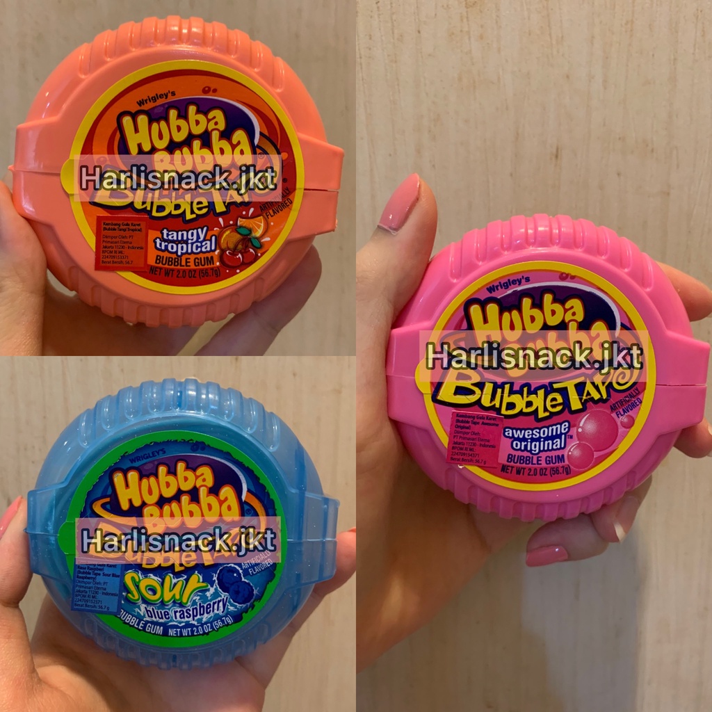 Jual HUBBA BUBBA BUBBLE GUM TAPE AWESOME ORIGINAL / TANGY TROPICAL ...
