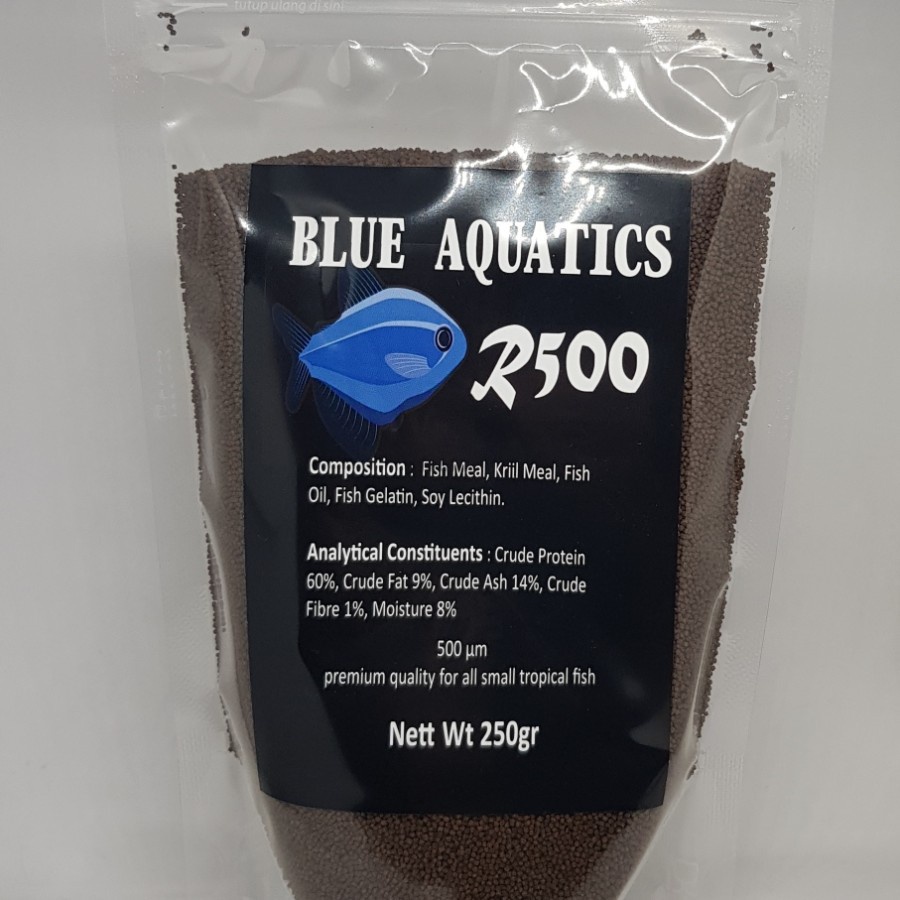 Jual PELET / PELLET Blue Aquatic R500 250 GRAM / setara Mem 500 - 800 ...