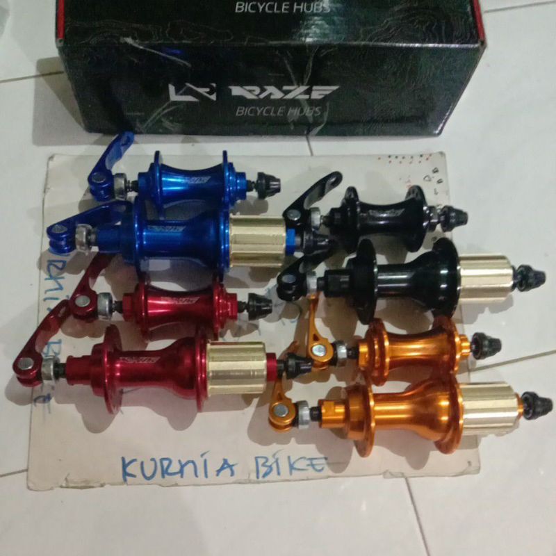 Jual Hub freehub 28 hole RAZE untuk sepeda lipat rem V brake U brake ...