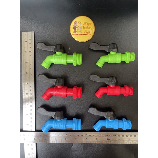 Jual Kran Air PVC / Kran Bola PVC / Keran Tembok PVC 1/2" Dan 3/4 ...