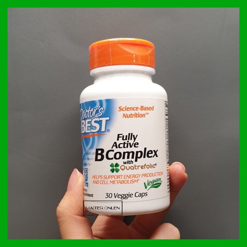 Jual Doctor Best B Complex Quatrefolic 30 capsule B komplek Dr best ...