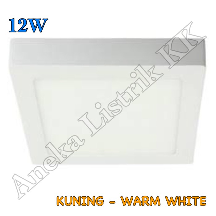 Jual LAMPU DOWNLIGHT PANEL LED 12w OUTBOW OB KUNING KOTAK 12watt PLAFON | Shopee Indonesia