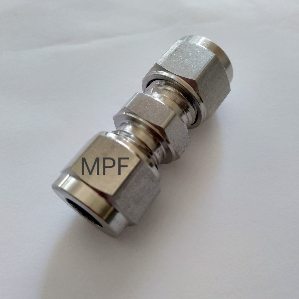 Jual Union Connector 3/8" OD SS 316 Straight Stainless Steel Unions Con ...