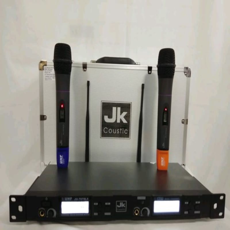Jual MIC WIRELESS JK COUSTIC JU-7070LX ORIGINAL MIC PEGANG-PEGANG ...