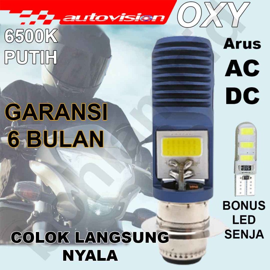 Jual Lampu LED Honda Vario 110 Autovision OXY Motor AC DC Putih H6 M5 | Shopee Indonesia