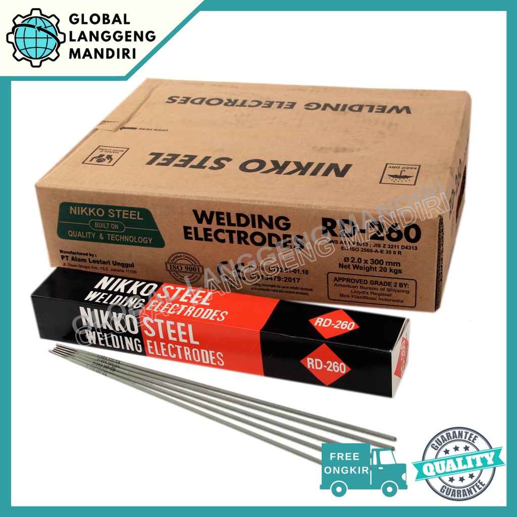 Jual Kawat Las Nikko RD260 2.0mm (1KG)/ RD 260 2.00 MM STEEL / KAWAT ...