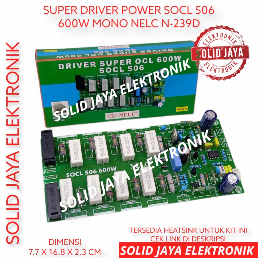 Jual KIT DRIVER SOCL 506 NELC SOCL506 600W NELC KIT POWER AMPLIFIER ...