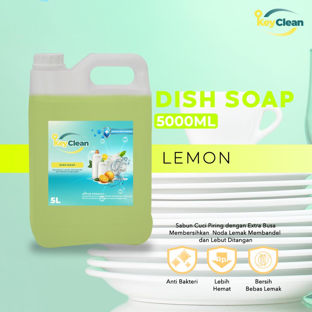Jual KEYCLEAN Dish Soap 5L-Sabun Cuci Piring | Shopee Indonesia