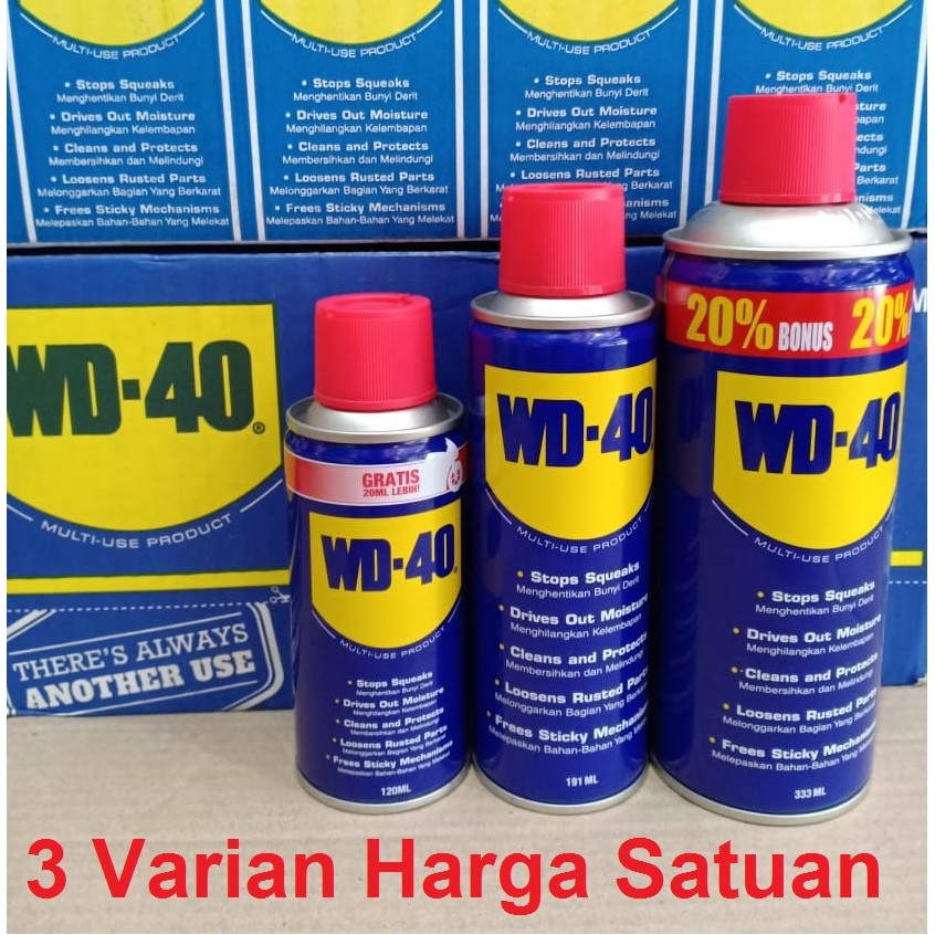 Jual WD40 WD 40 Pelumas dan Anti Karat WD-40 Ukuran 120 ml - 191ml - 333 ml (silakan pilih di ...