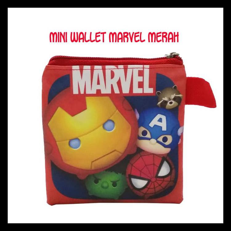 Jual MINI WALLET MARVEL TSUM TSUM MERAH DOMPET KOIN KARAKTER DOMPET ...