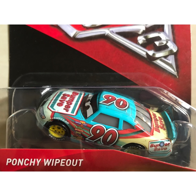 Jual DIECAST THE CARS 3 PONCHY WIPEOUT ORIGINAL MATTEL 100% MAINAN ...